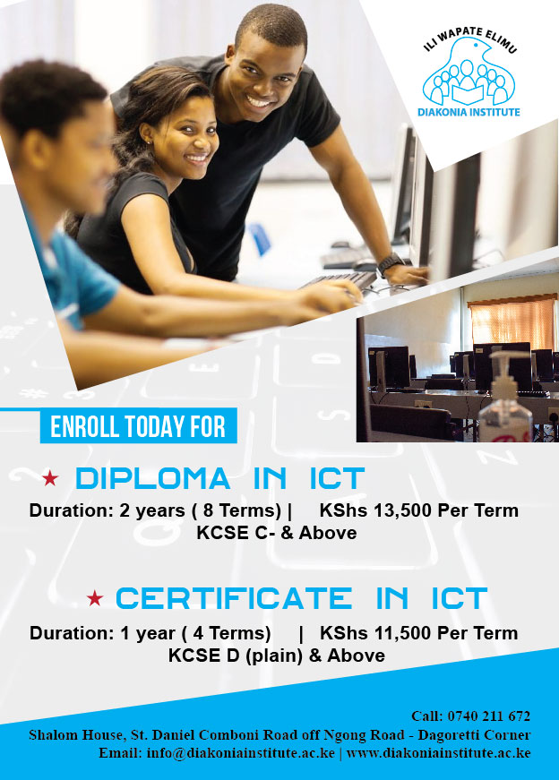 Intakes in the school of ICT - Diakonia Training Institute